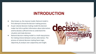 RATIONAL DECISION MAKING MODEL | PDF