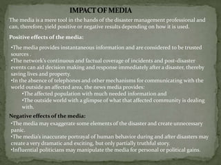 Media in Disaster Management | PPTX