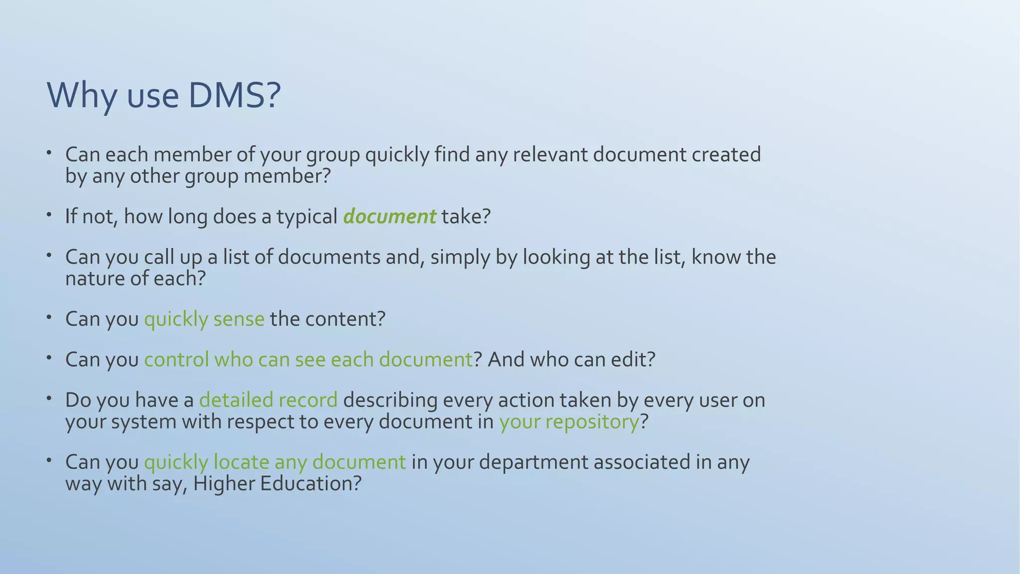 Document Management System(DMS) | PPT