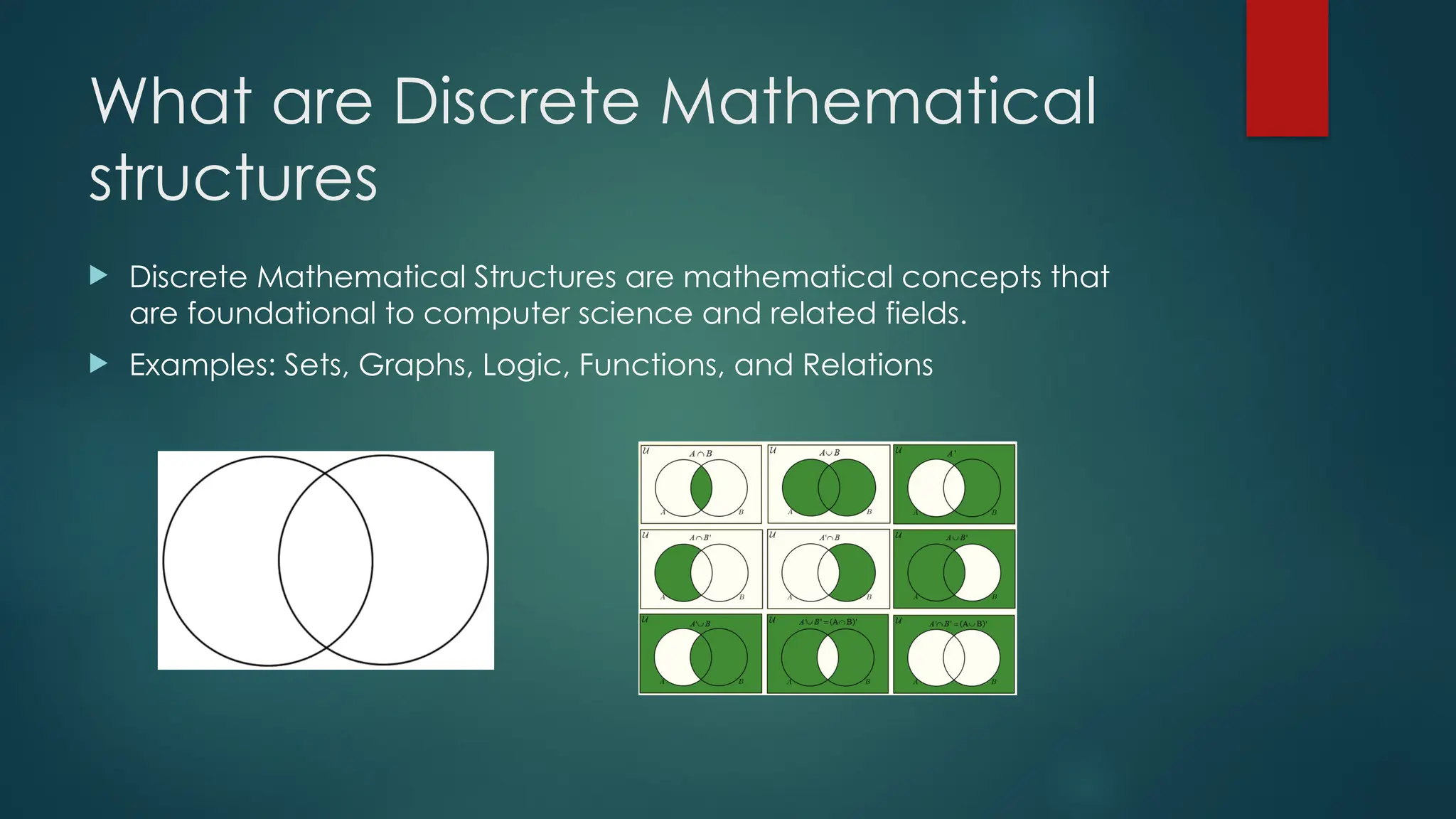 DMS.pptx for basic knowledge of discrete mathematical structures | PPTX