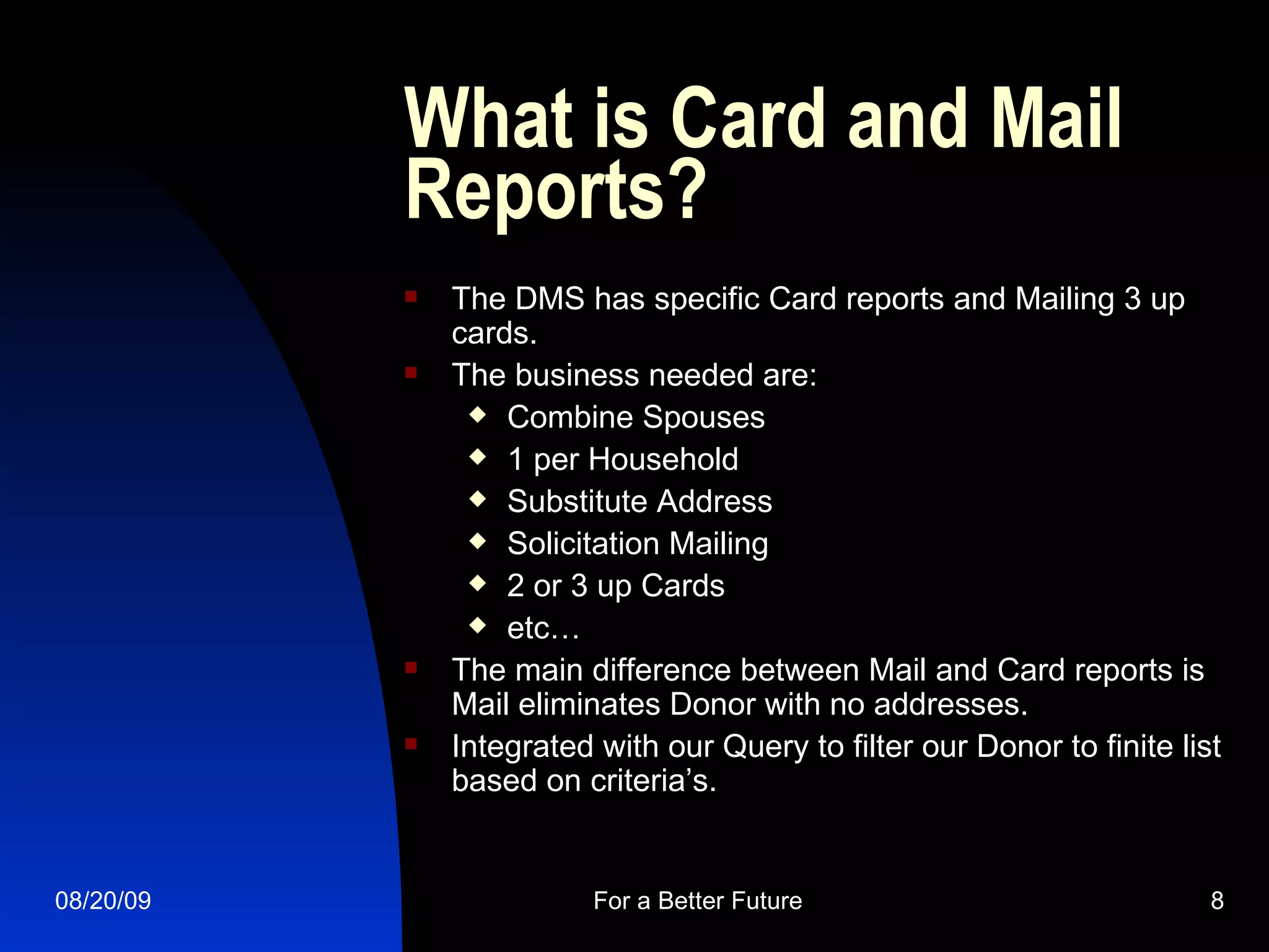 Dms Batch Reporting | PPT