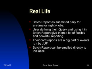 Dms Batch Reporting | PPT