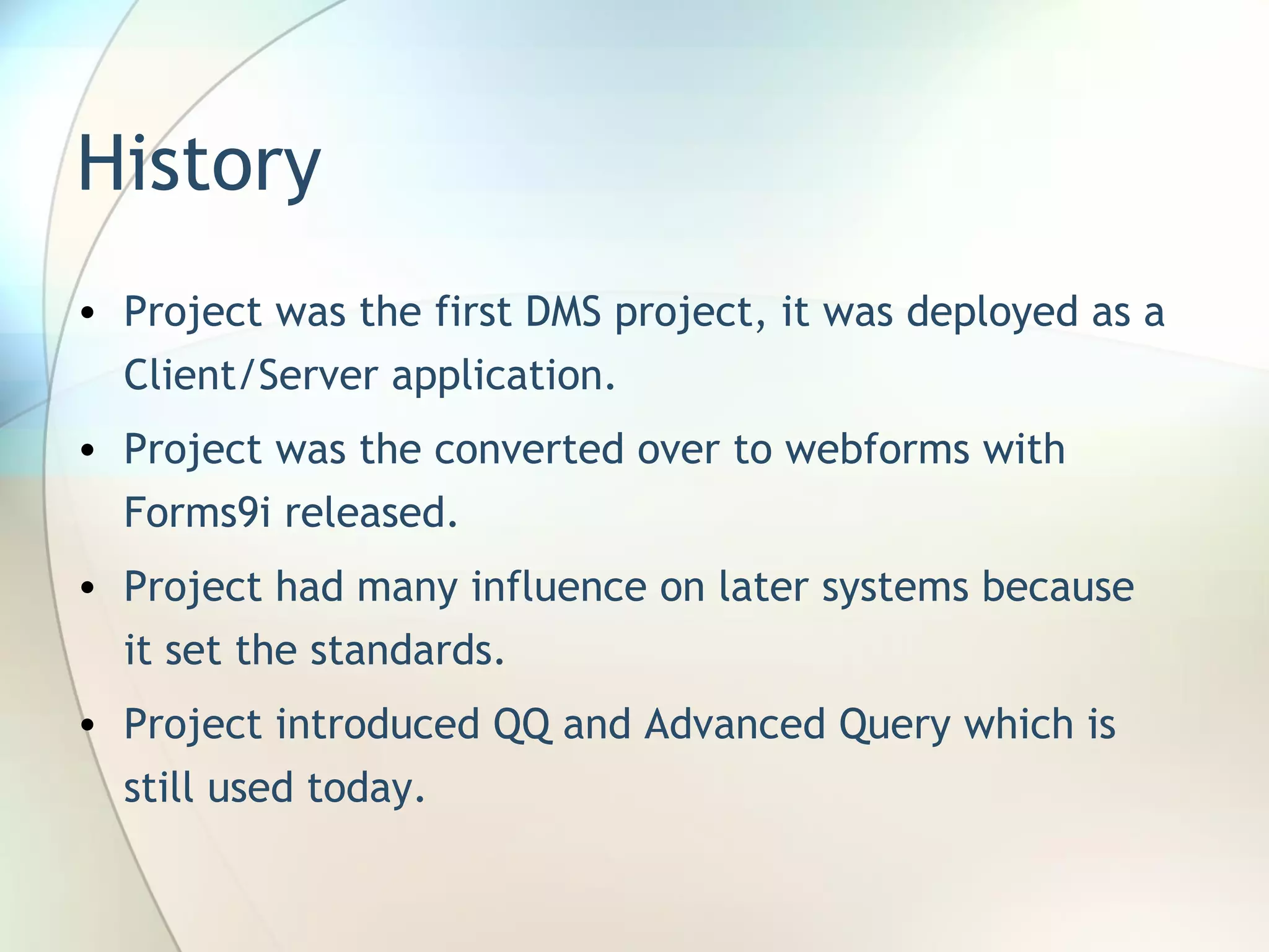 Dms Project | PPT | Technology & Computing