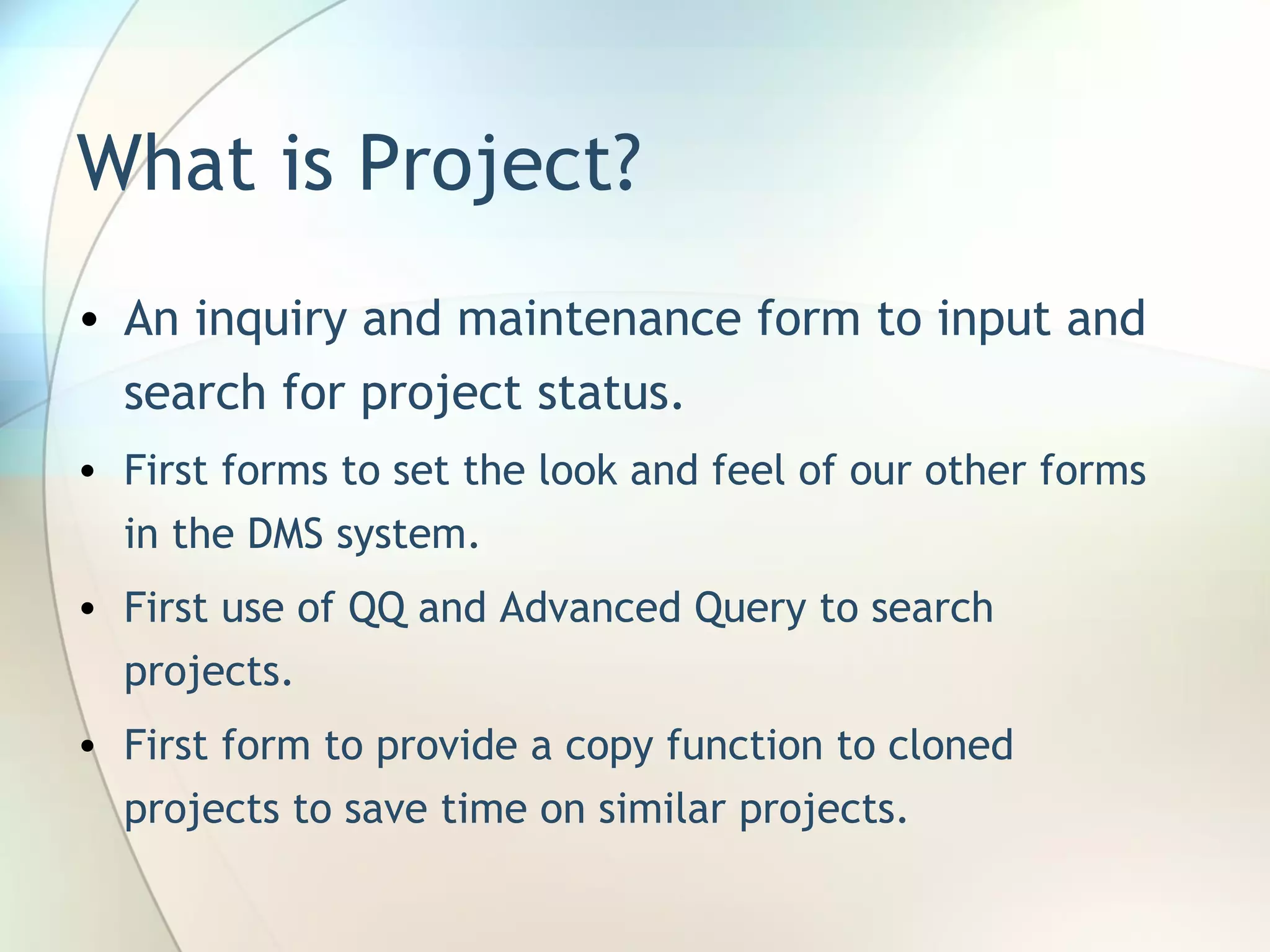 Dms Project | PPT | Technology & Computing