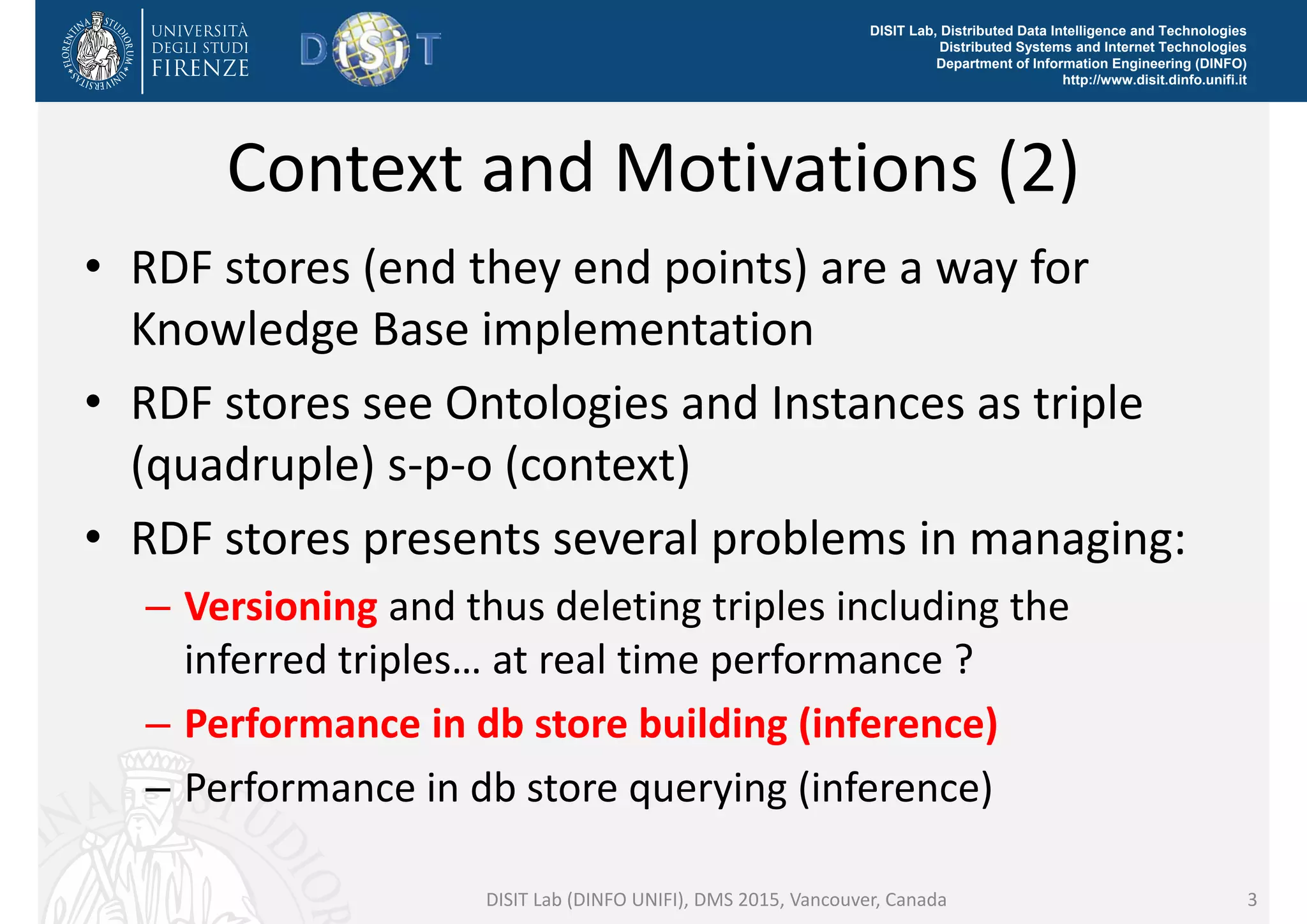 Graph Databases Lifecycle Methodology and Tool to Support Index/Store Versioning | PPT