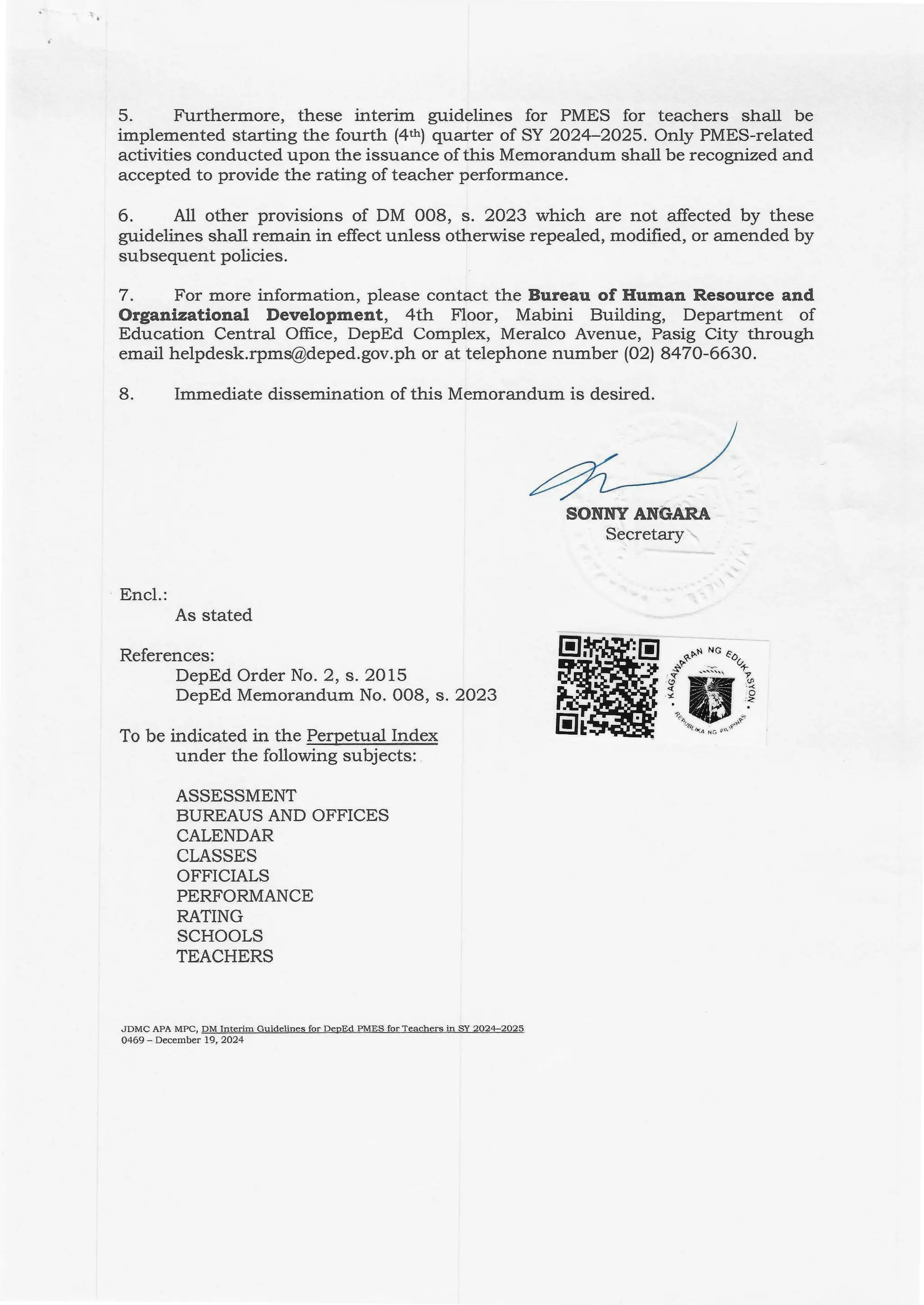 DM_s2025_017.pdf guideline for DEPED PMES | PDF