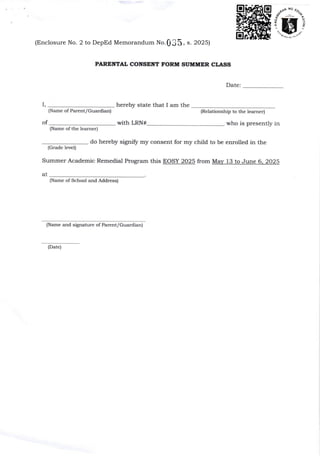 DM_s2025_035: Summer Academic Remedial Program | PDF