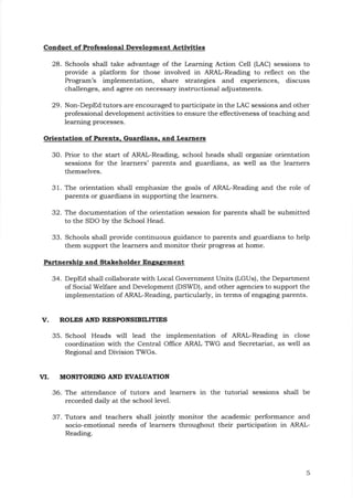 IMPLEMENTING GUIDELINES ON THE ACADEMIC RECOVERY AND ACCESSIBLE ...