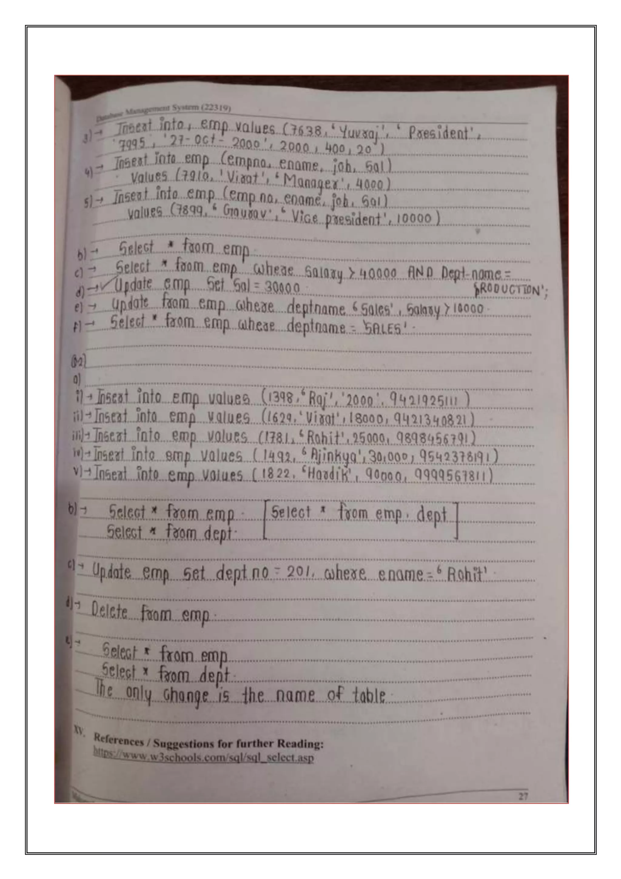 Dms 22319 practical | DOCX