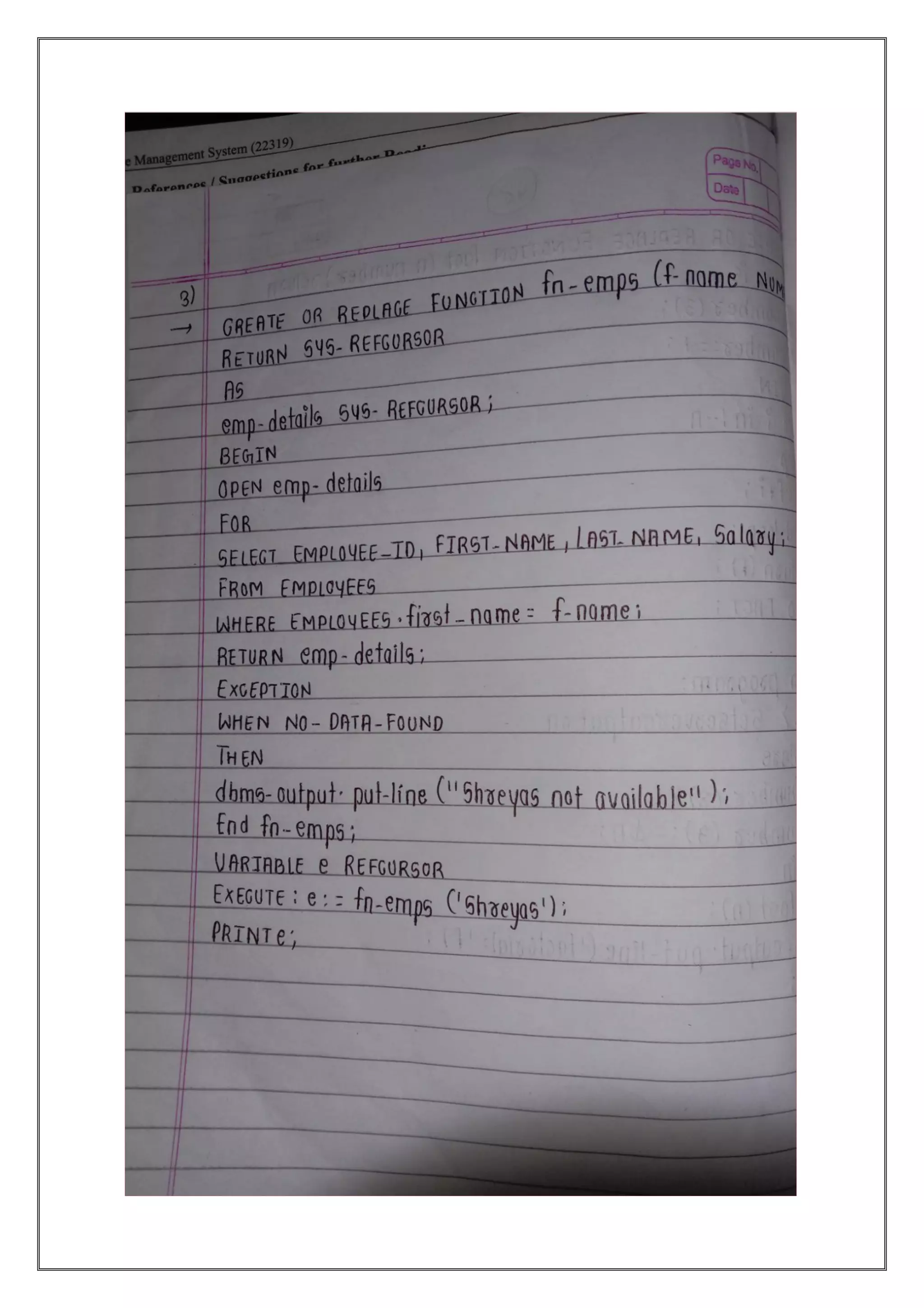 A LABORATORY MANUAL FOR DATABASE MANAGEMENT SYSTEM (DMS) 22319 | PDF