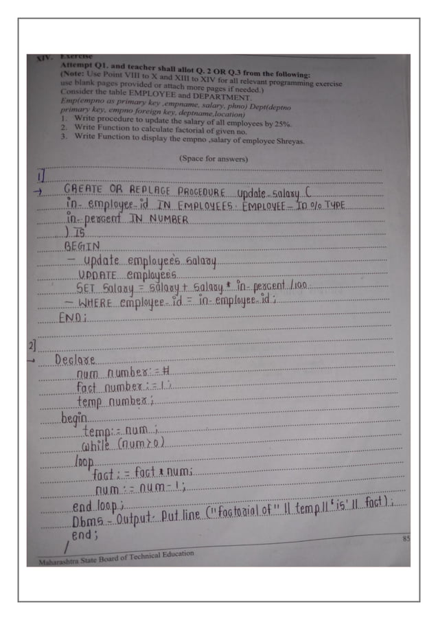 A LABORATORY MANUAL FOR DATABASE MANAGEMENT SYSTEM (DMS) 22319 | PDF