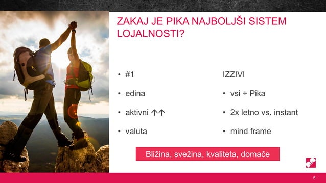 Program zvestobe: 18 za 18. In pika. , Andreja Možina (Mercator | PDF