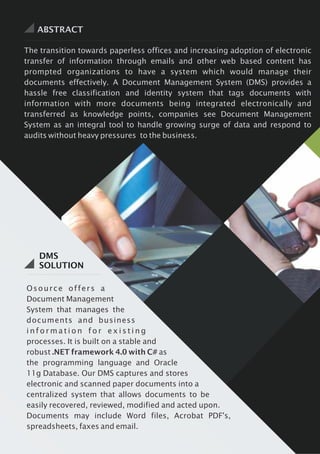 Document Management Software Brochure | PDF