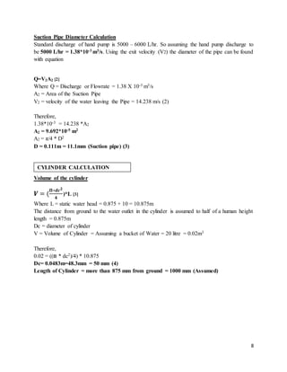 Hand Pump Design | DOCX