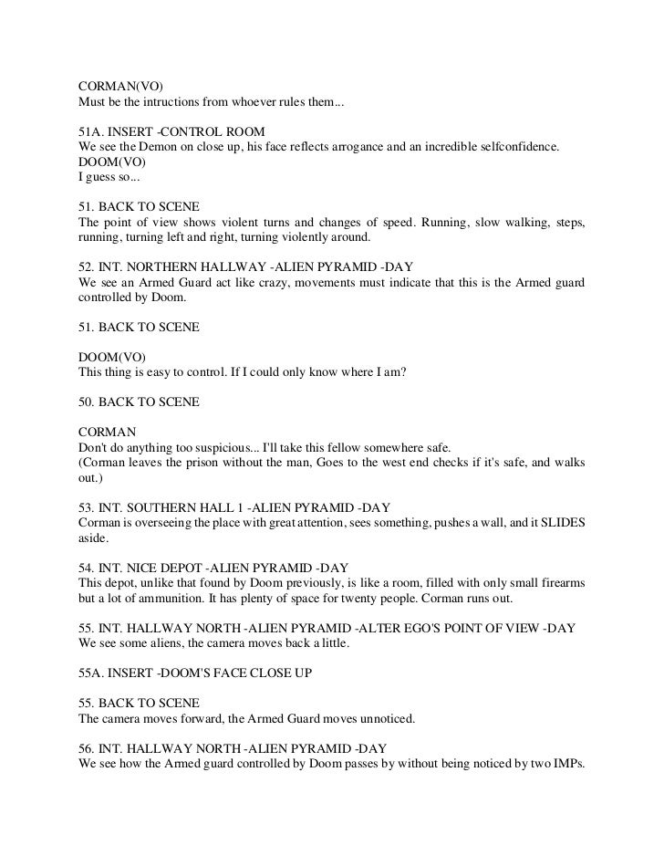 DOOM spec script (1997)