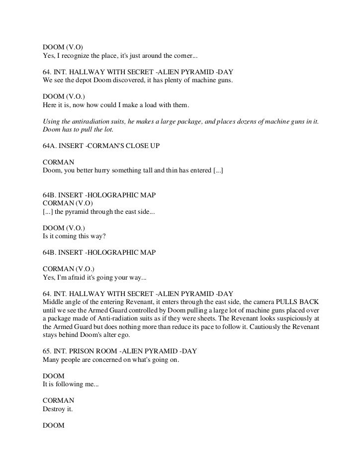 DOOM spec script (1997)