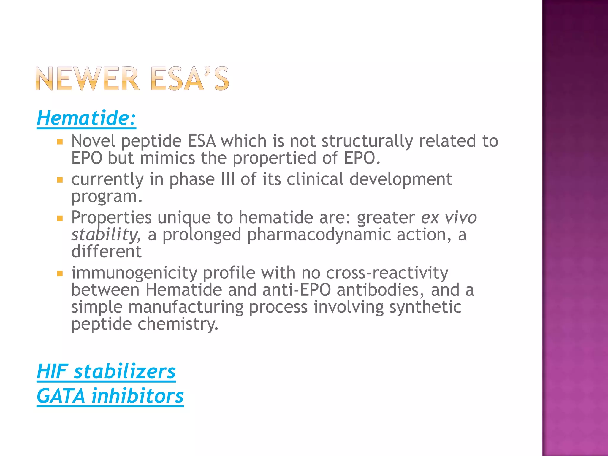 Anemia in Chronic Kidney DIsease | PPTX