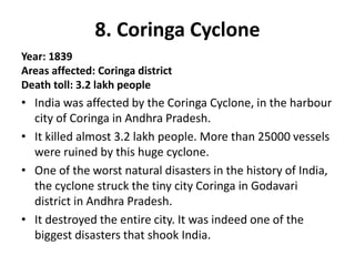 Analysis of Disasters in India | PPT