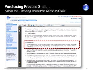 DMSMS Standardization 2011 - Integrated Methods of Counterfeit Risk ...