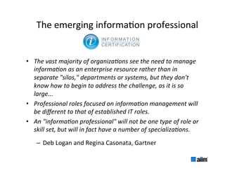 What is an information professional? | PPT