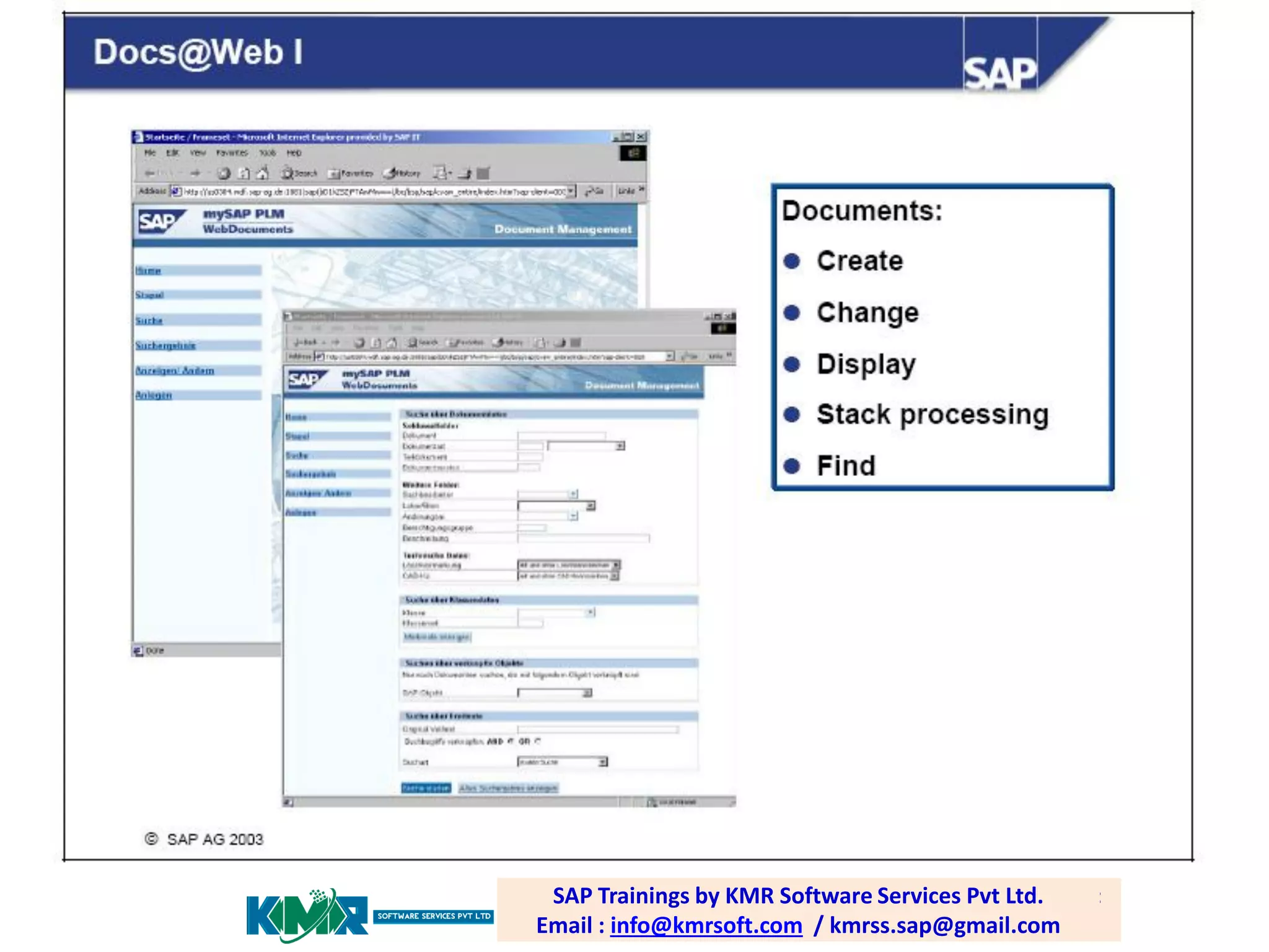 SAP Document Management System(DMS)-PLM 120 | PDF