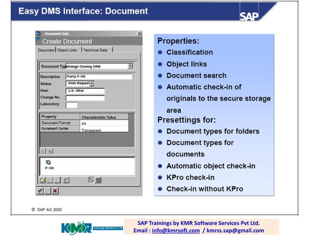 SAP Document Management System(DMS)-PLM 120 | PDF