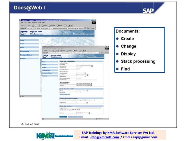 SAP Document Management System(DMS)-PLM 120 | PDF