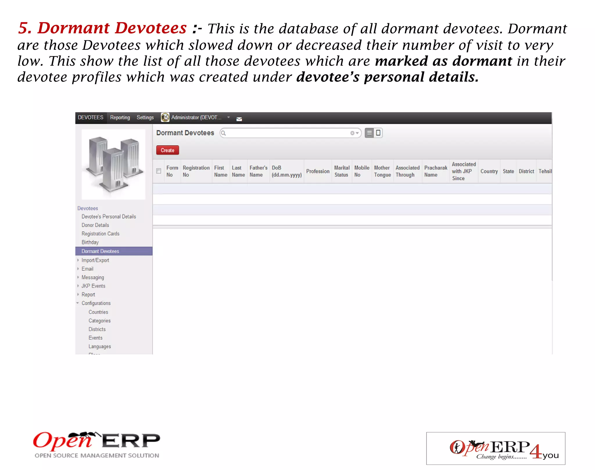 Devotee Management System (For Ashrams, Temples) | PDF