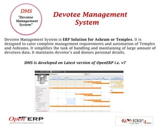 Devotee Management System (For Ashrams, Temples) | PDF