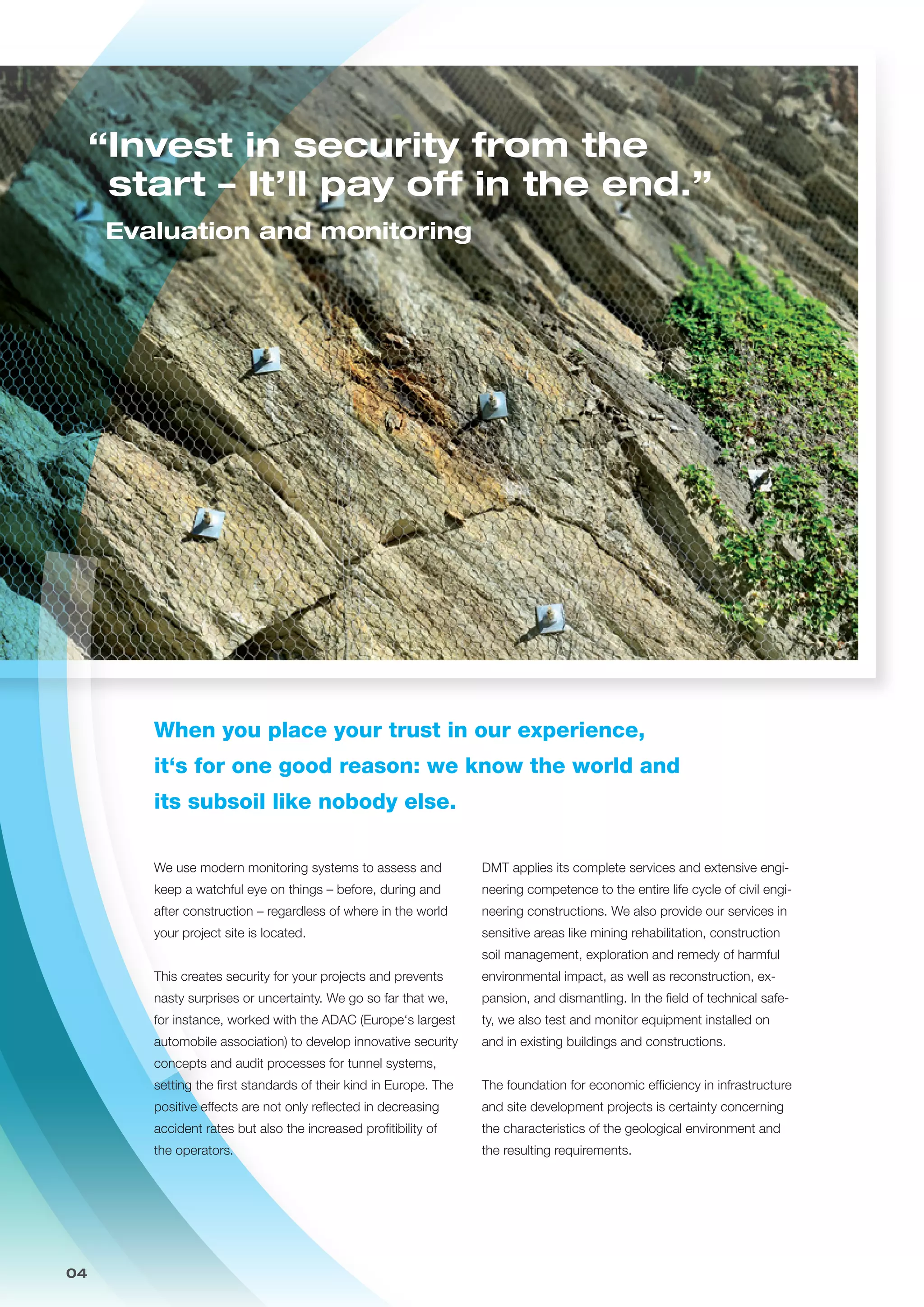 DMT Civil Engineering & Infrastructure Brochure | PDF