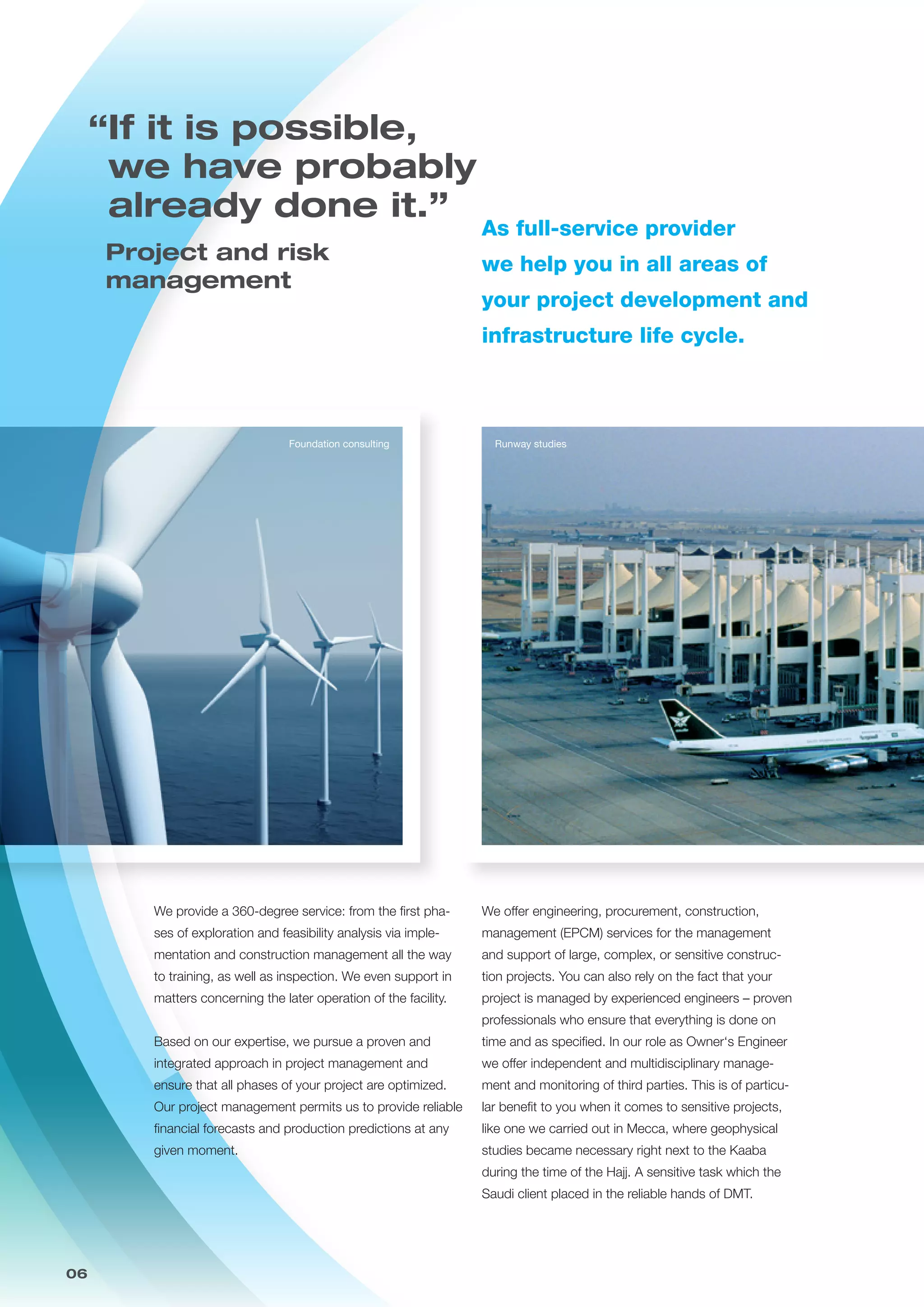 DMT Civil Engineering & Infrastructure Brochure | PDF