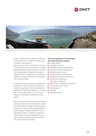 DMT Civil Engineering & Infrastructure Brochure | PDF