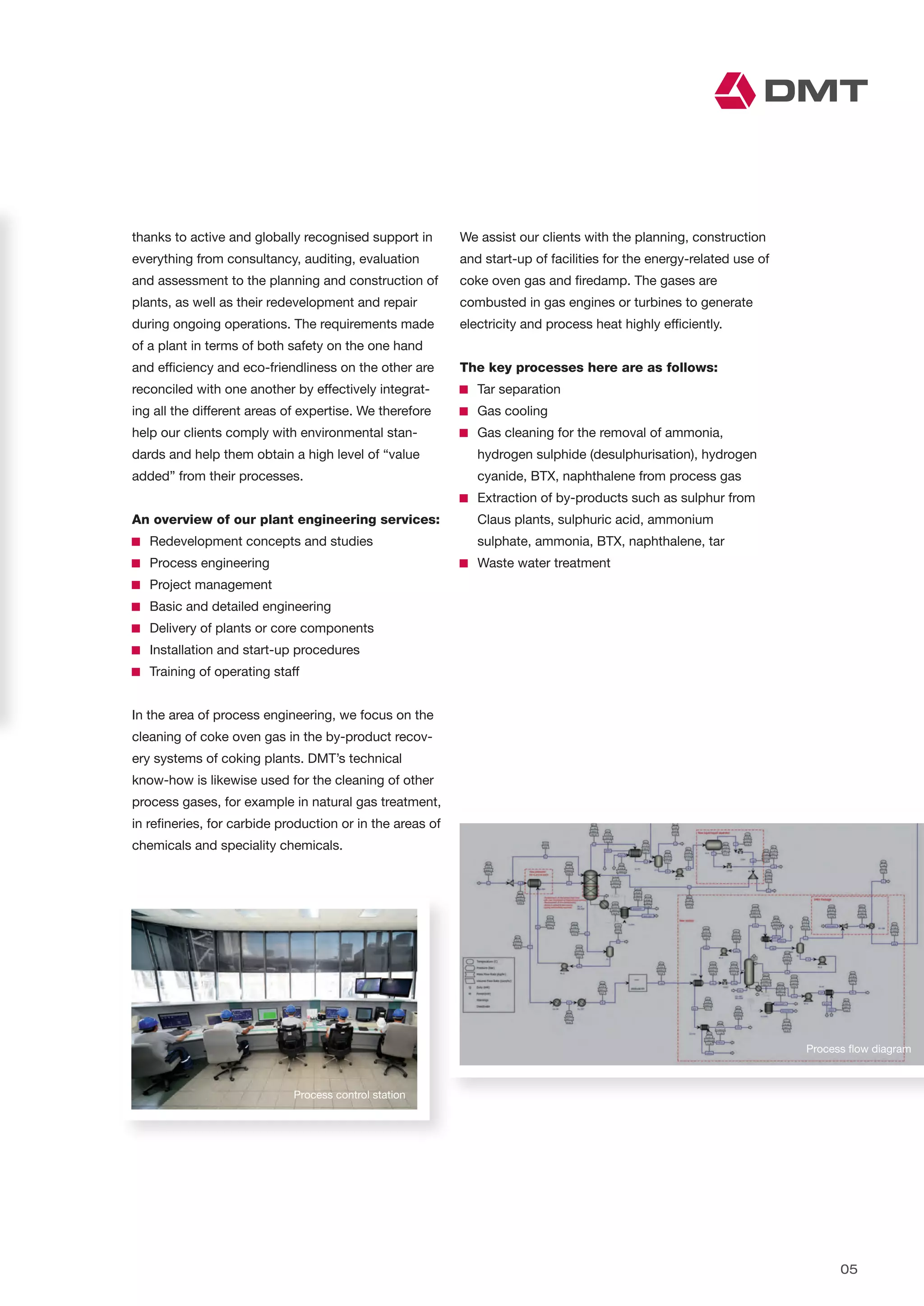DMT Plant and Process Engineering Brochure | PDF