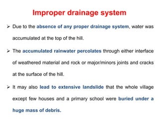 landslide at malin village | PPTX