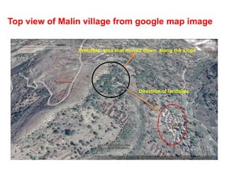 landslide at malin village | PPTX