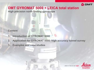 Gyromat in tunnelling practice | PDF