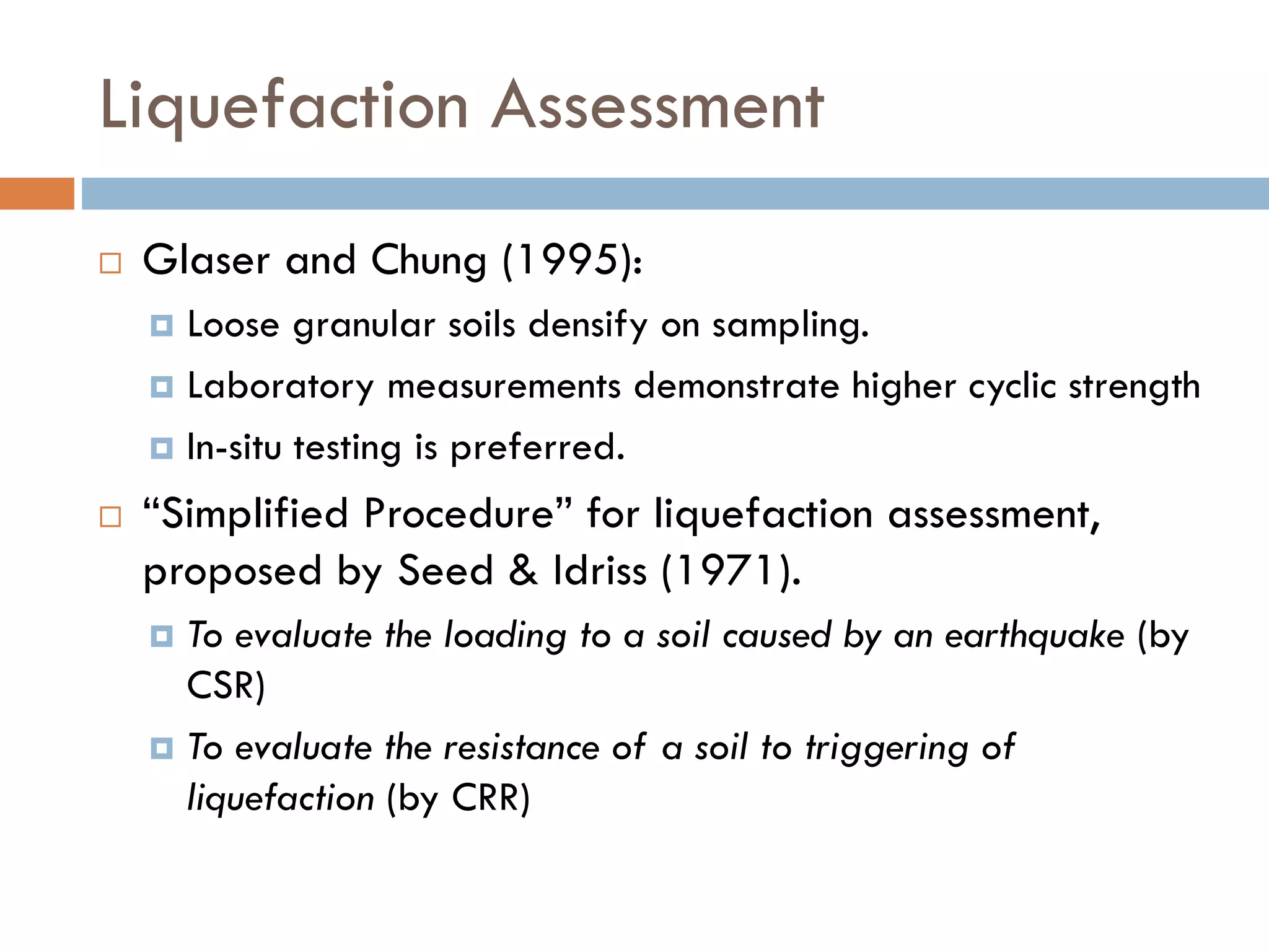 Use of DMT in Geotechnical Design with Emphasis on Liquefaction Assessment | PDF