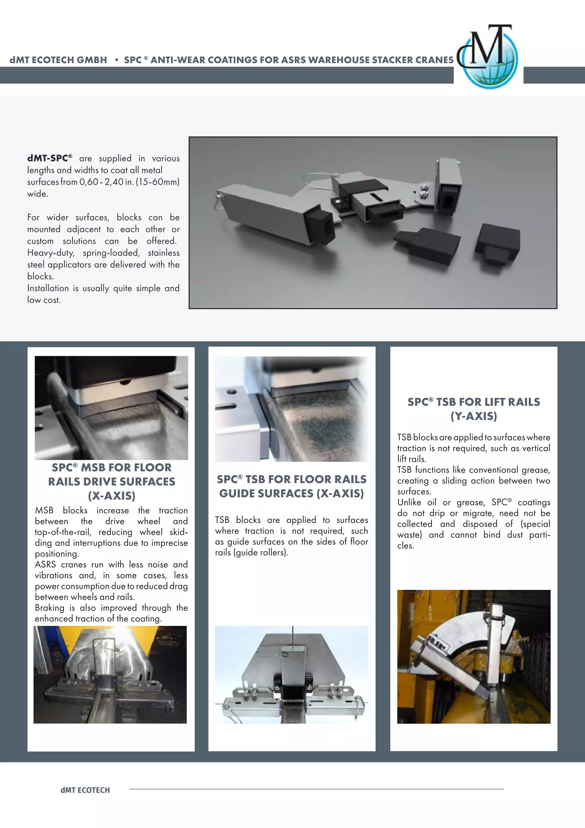 dMT SPC® dry surface coatings for the ultimate wear protection on ...