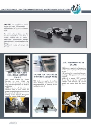dMT SPC® dry surface coatings for the ultimate wear protection on industrial machinery. | PDF