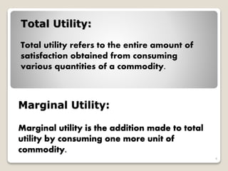 Law of Diminishing Marginal Utility | PPT