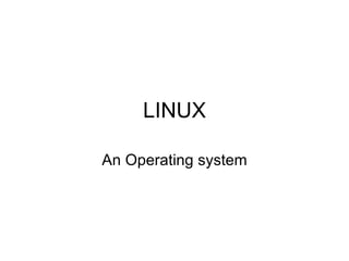 Linux lesson | PPT