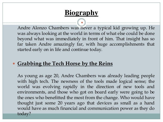 Andre Chambers | PPT