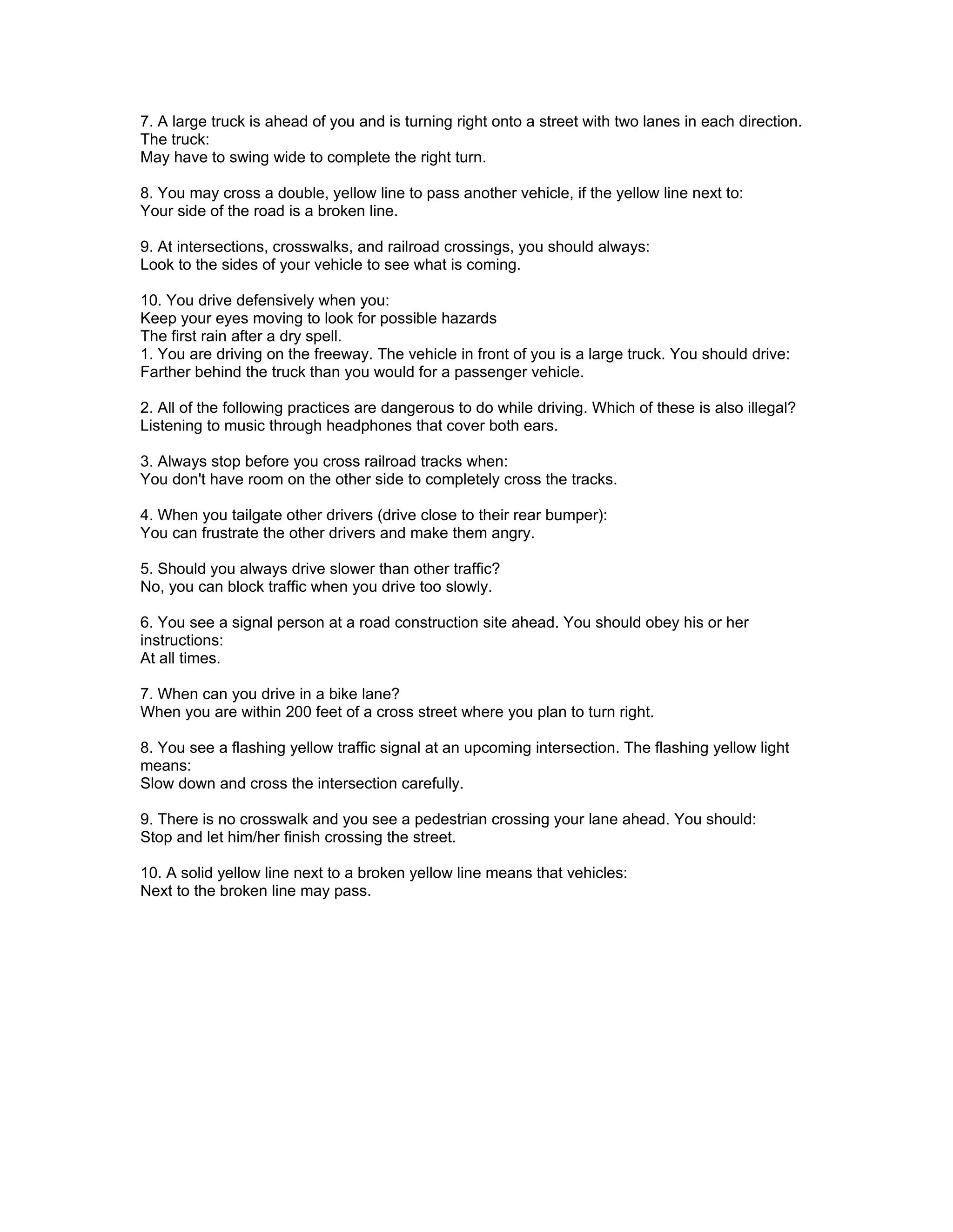 Dmv practice tests 1 5 | RTF