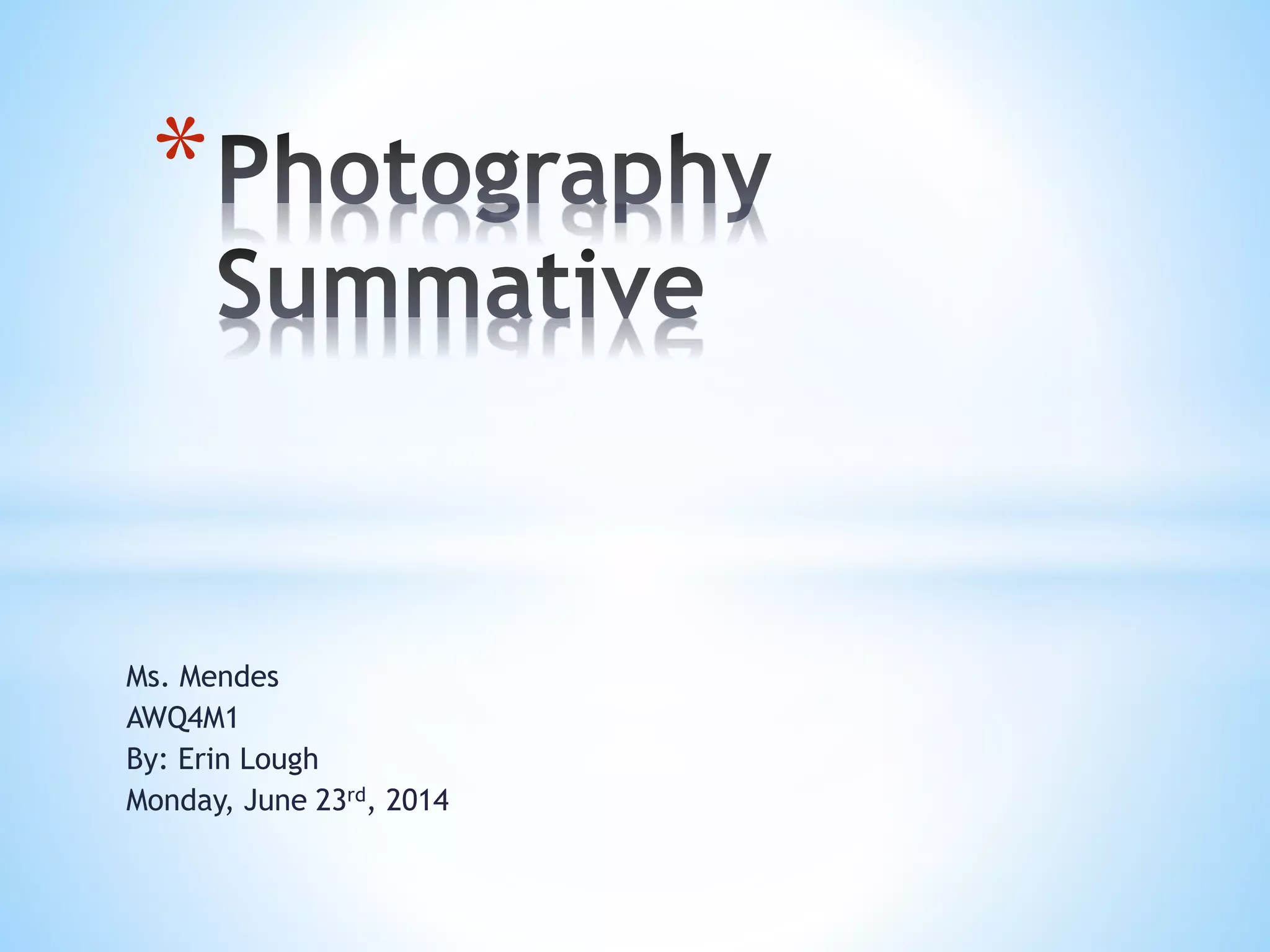 Digital Portfolio - Art Summative | PPTX