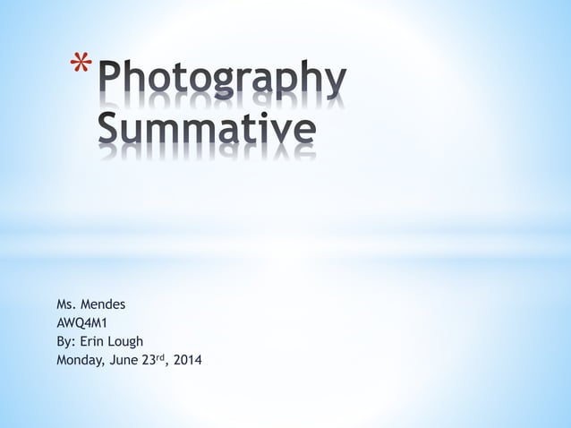 Digital Portfolio - Art Summative | PPTX