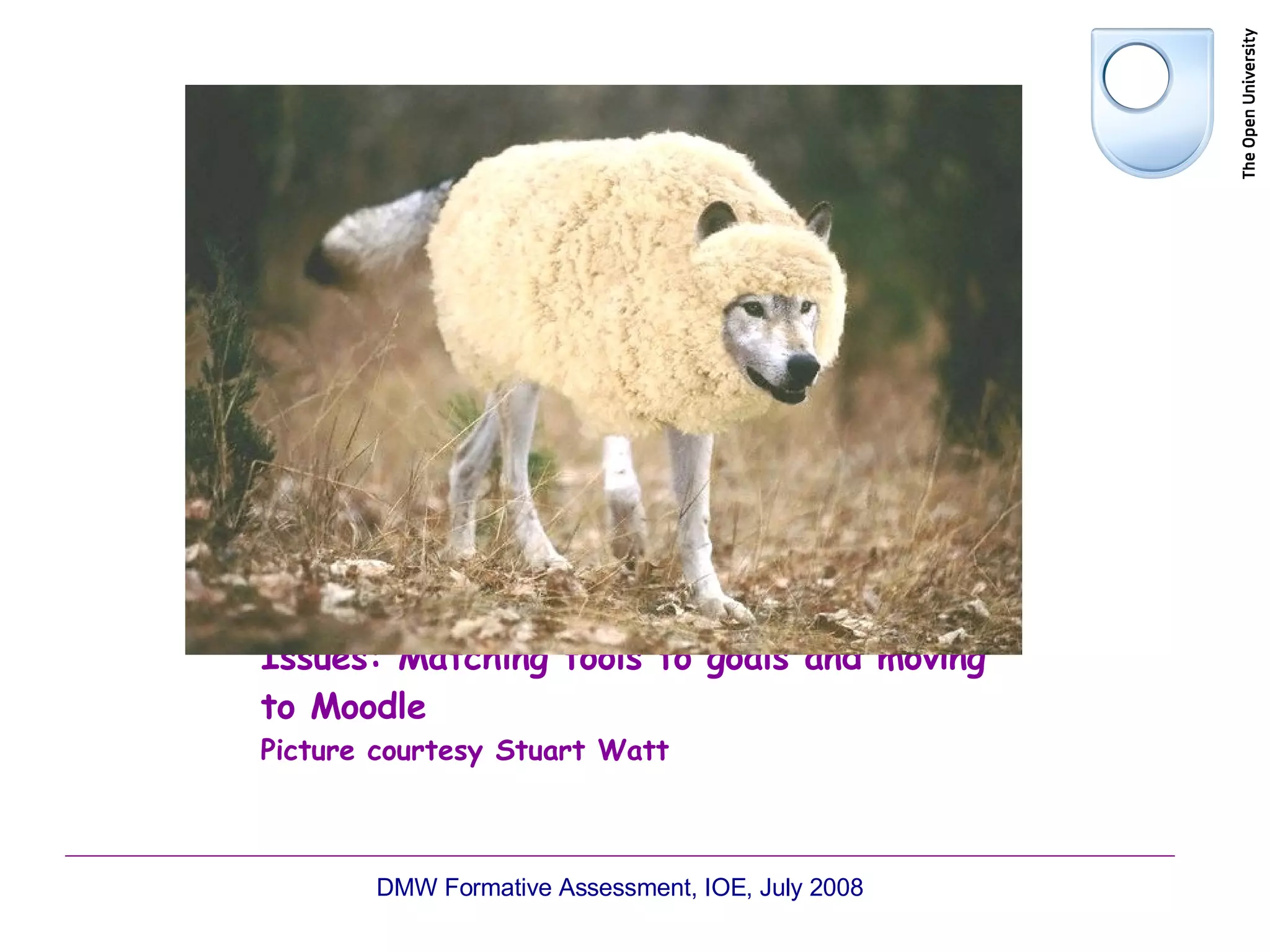 Framing Feedback for Formative Assessment, Denise Whitelock | PPT ...