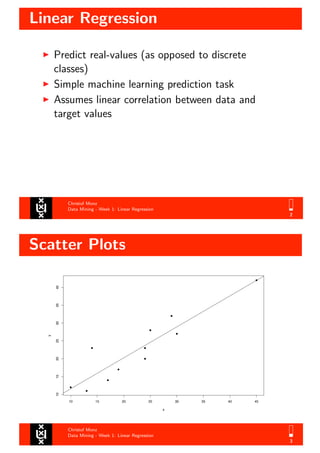 Dm week01 linreg.handout | PDF