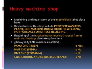 Presentation on Remanufacturing of Engine Block of a locomotive at DMW ...