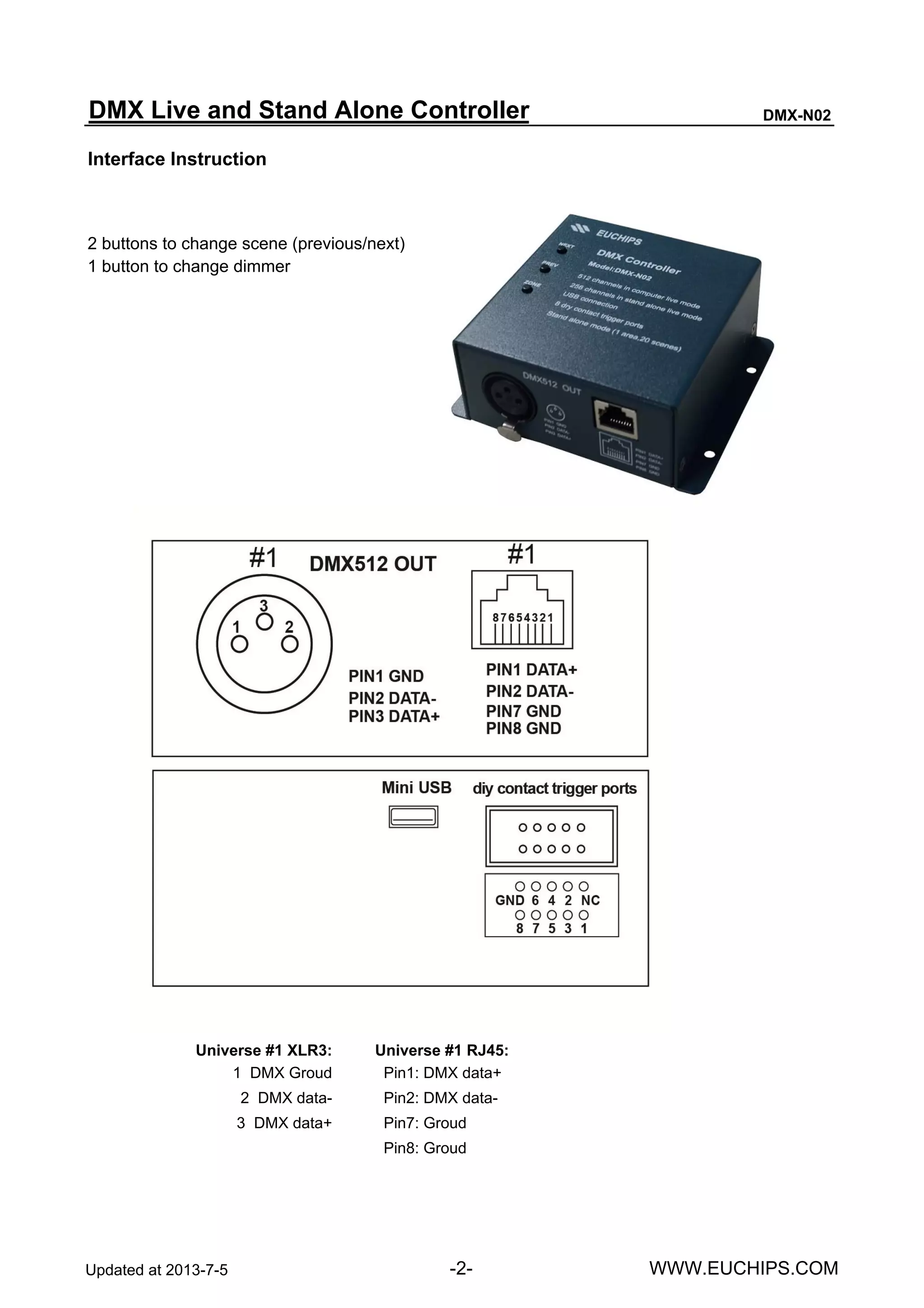 dmx master controller DMX-N02 | PDF