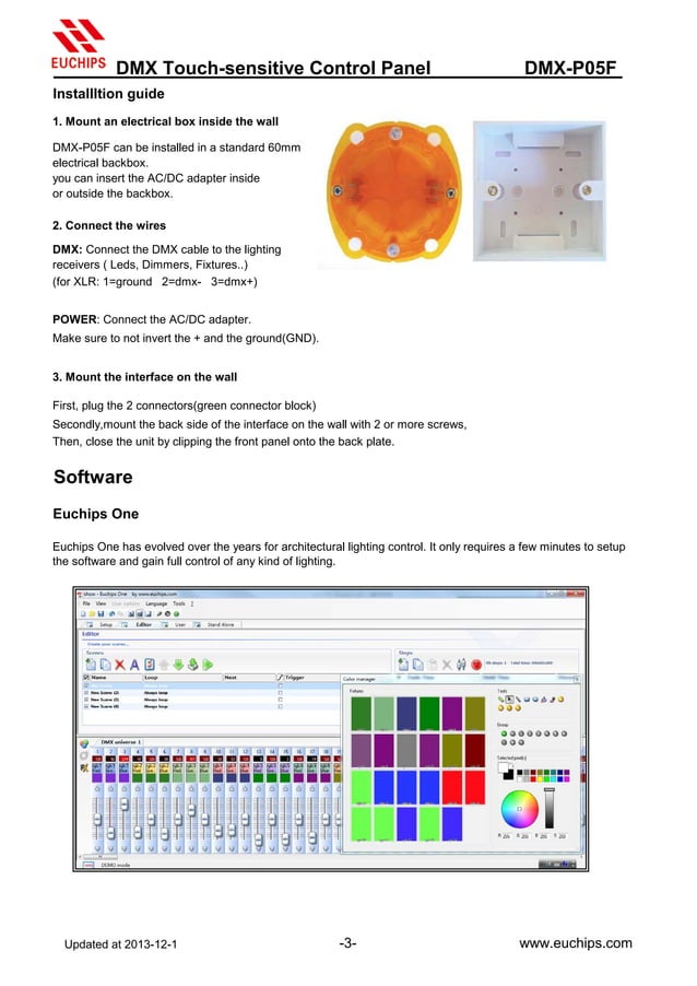 touch panel DMX controller DMX-P05F | PDF